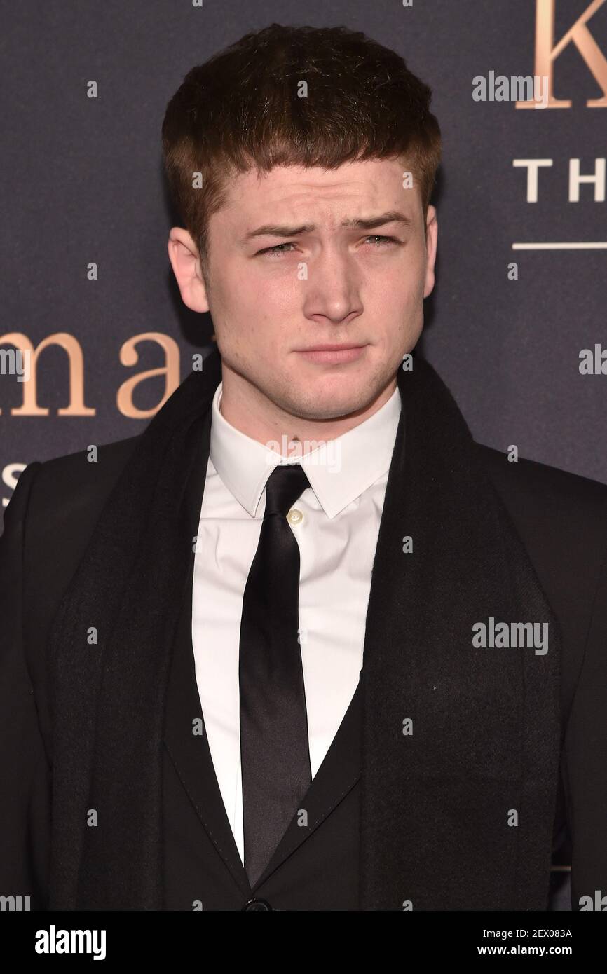 Actor Taron Egerton attends the "Kingsman: The Secret Service" New York ...