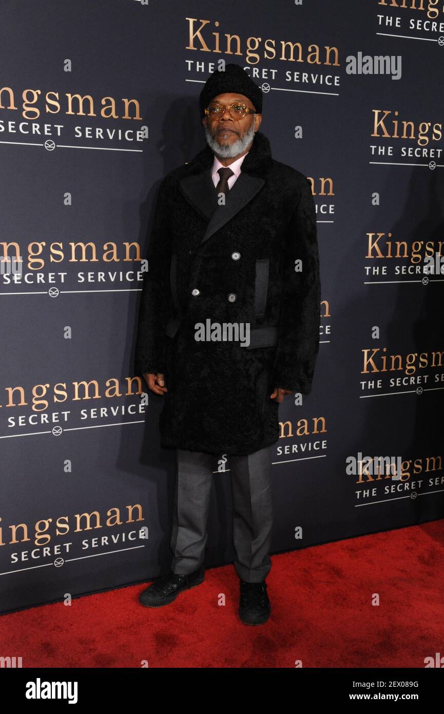 Samuel L. Jackson attend the Kingsman The Secret Service Premiere, held ...