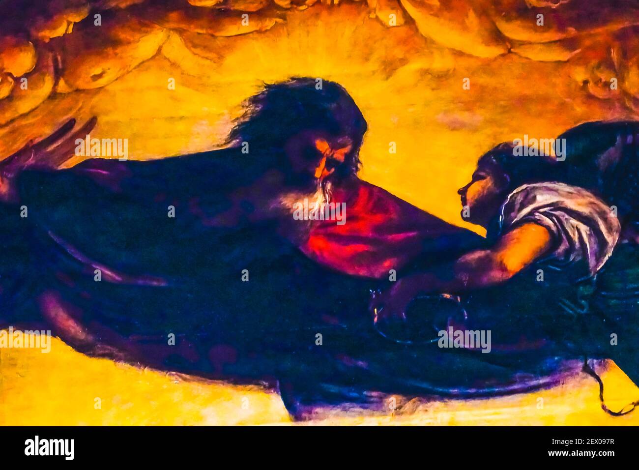 God the Father Titian Assumption Virgin Mary Painting Santa Maria ...