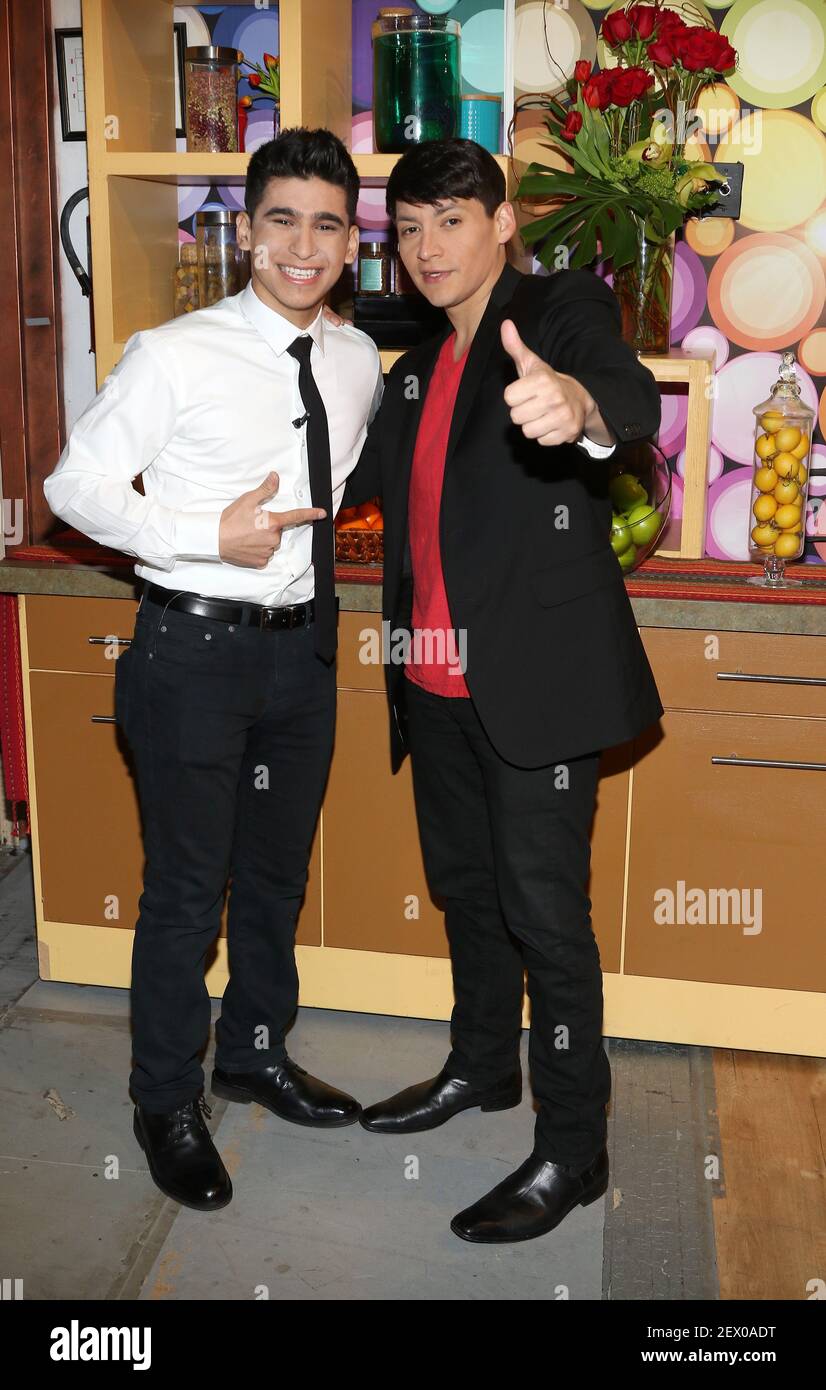 MIAMI, FL - FEBRUARY 12: Actor Hector Duran and Carlos Prats from the ...