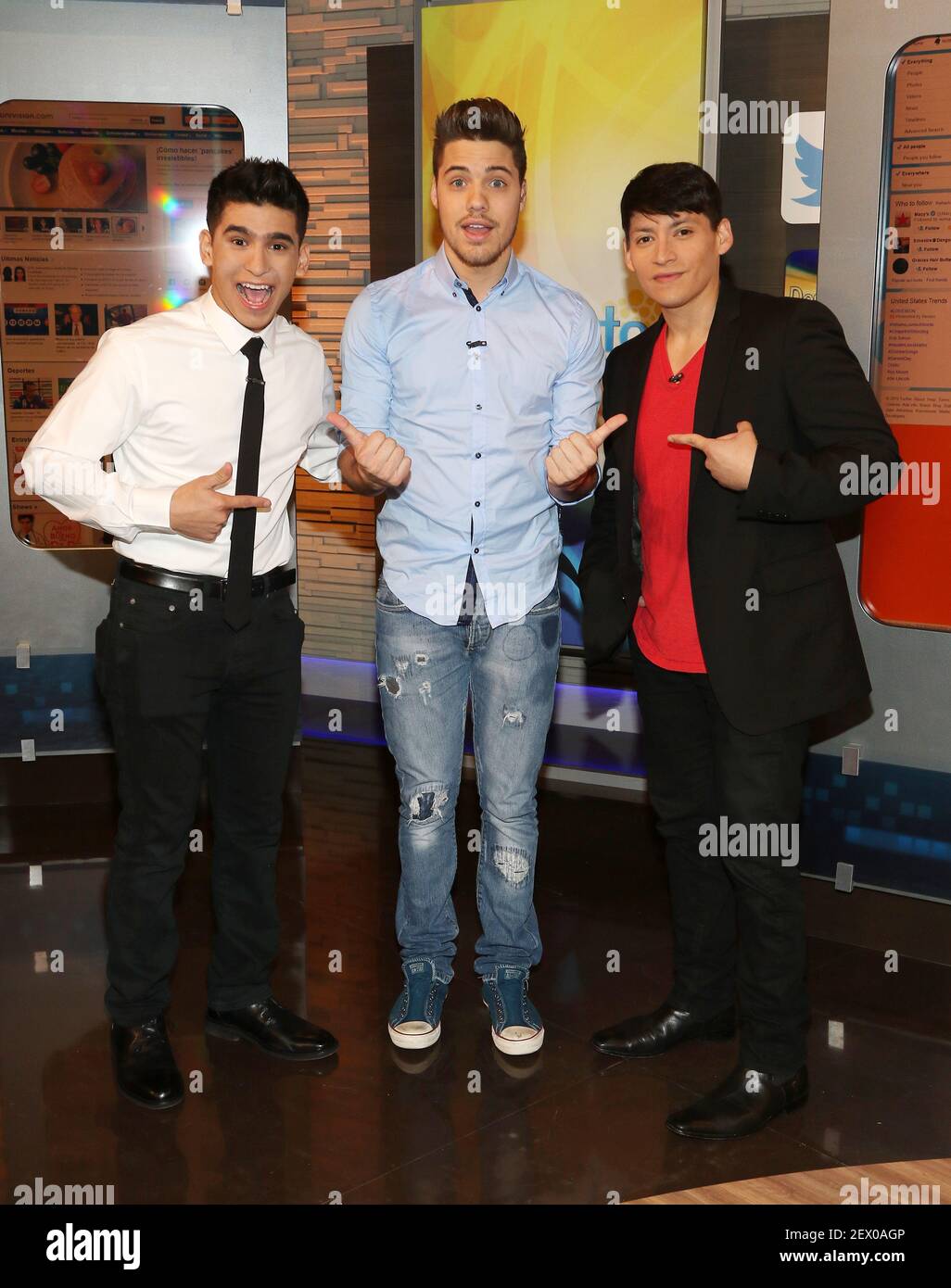 MIAMI, FL - FEBRUARY 12: HectorDuran, William Valdes and Carlos Prats ...