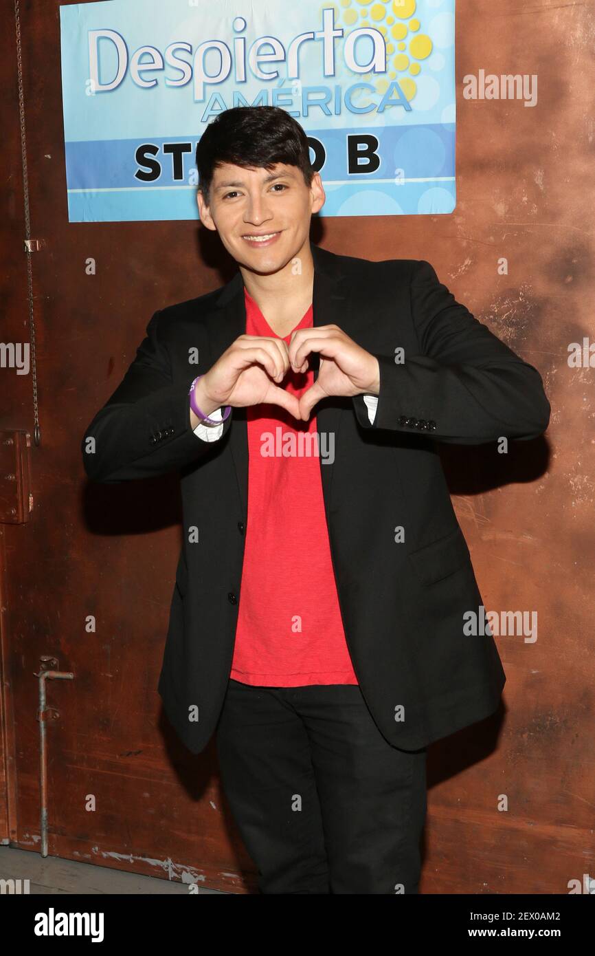 MIAMI, FL - FEBRUARY 12: Actor Carlos Pratts from the movie "McFarland USA" is seen on the set ...