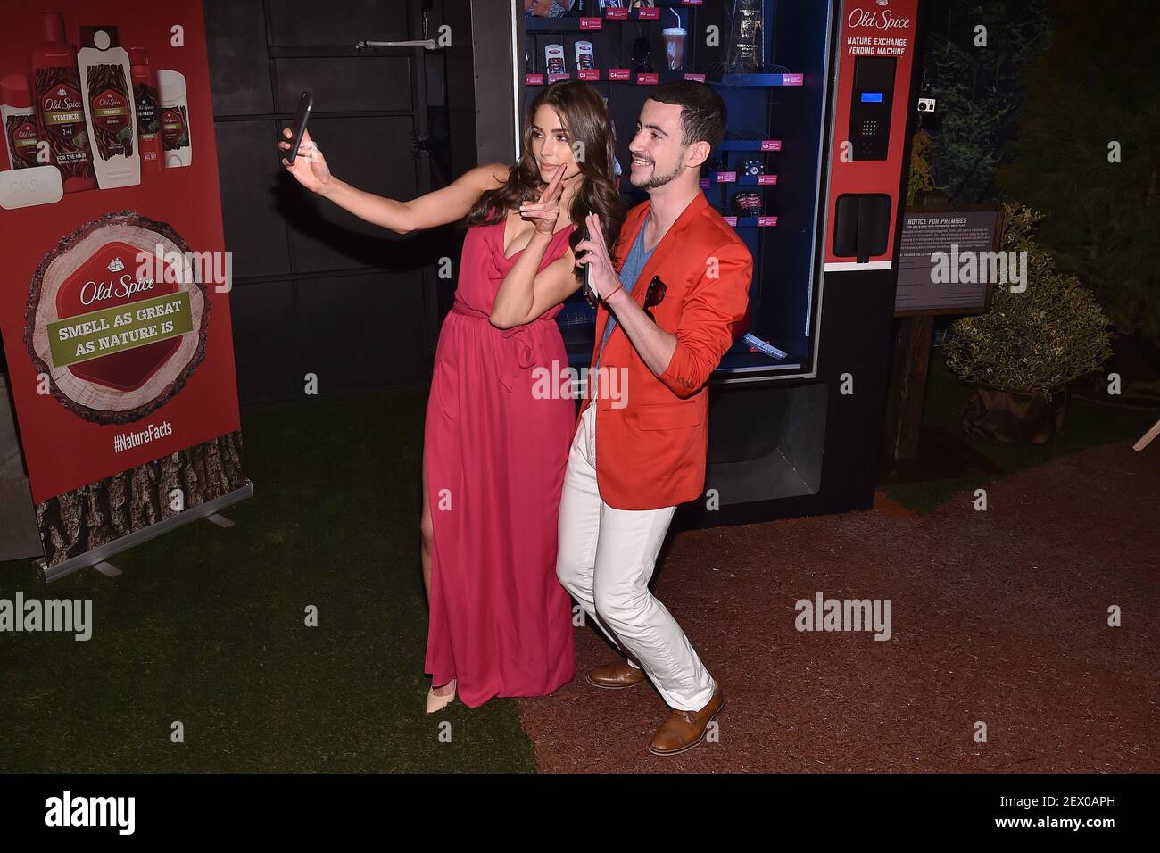 Actress Olivia Culpo, Miss USA 2012, posses with Jesse Bass, contest ...