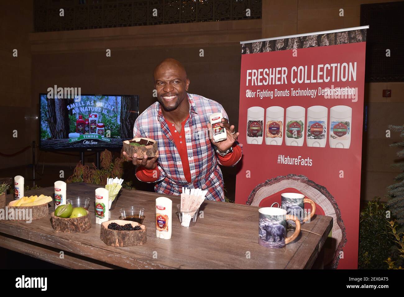 Actor Terry Crews attends Old Spice Nature Exchange Vending Machine ...