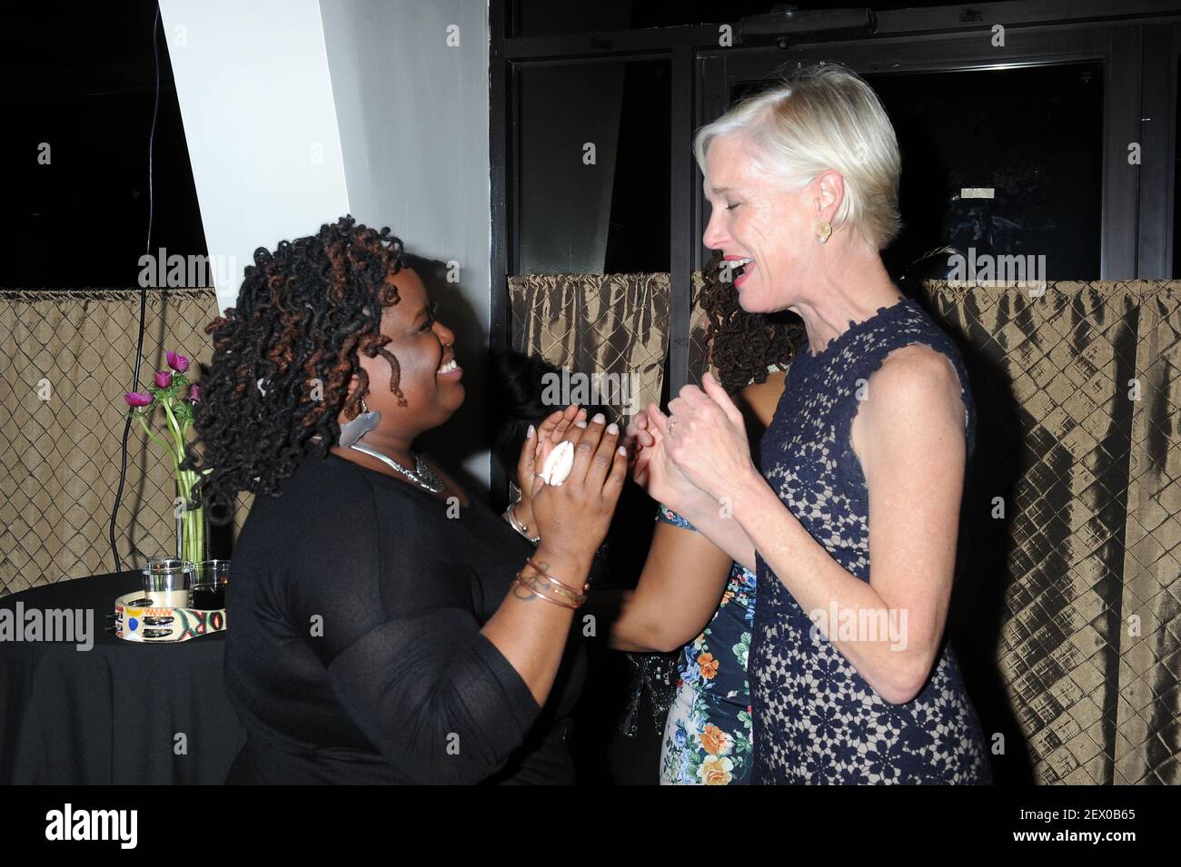 Monica Simpson, at left, and Cecile Richardsarrives at Dream Keepers ...