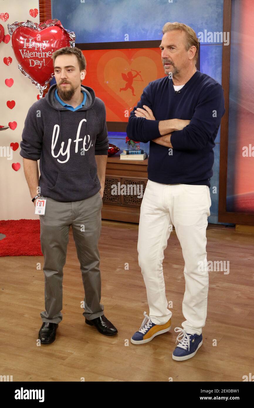 MIAMI, FL - FEBRUARY 13: David Canton and actor Kevin Costner are seen ...