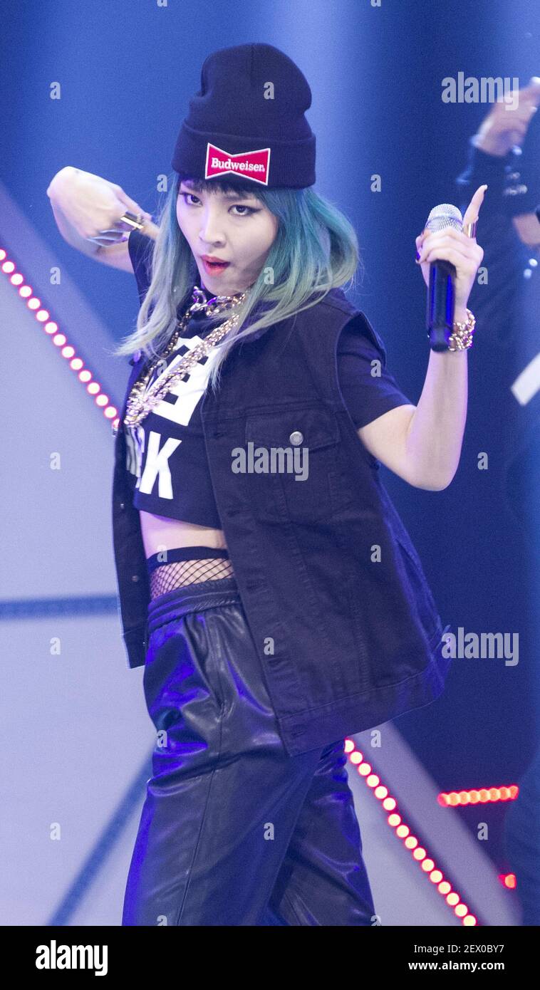 11 February 2015 - Goyang, South Korea : South Korean Jiyoon, member of ...