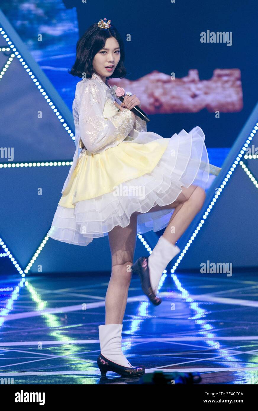 11 February 2015 - Goyang, South Korea : South Korean Lizzy, member of ...