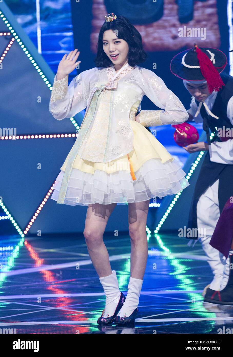 11 February 2015 - Goyang, South Korea : South Korean Lizzy, member of ...