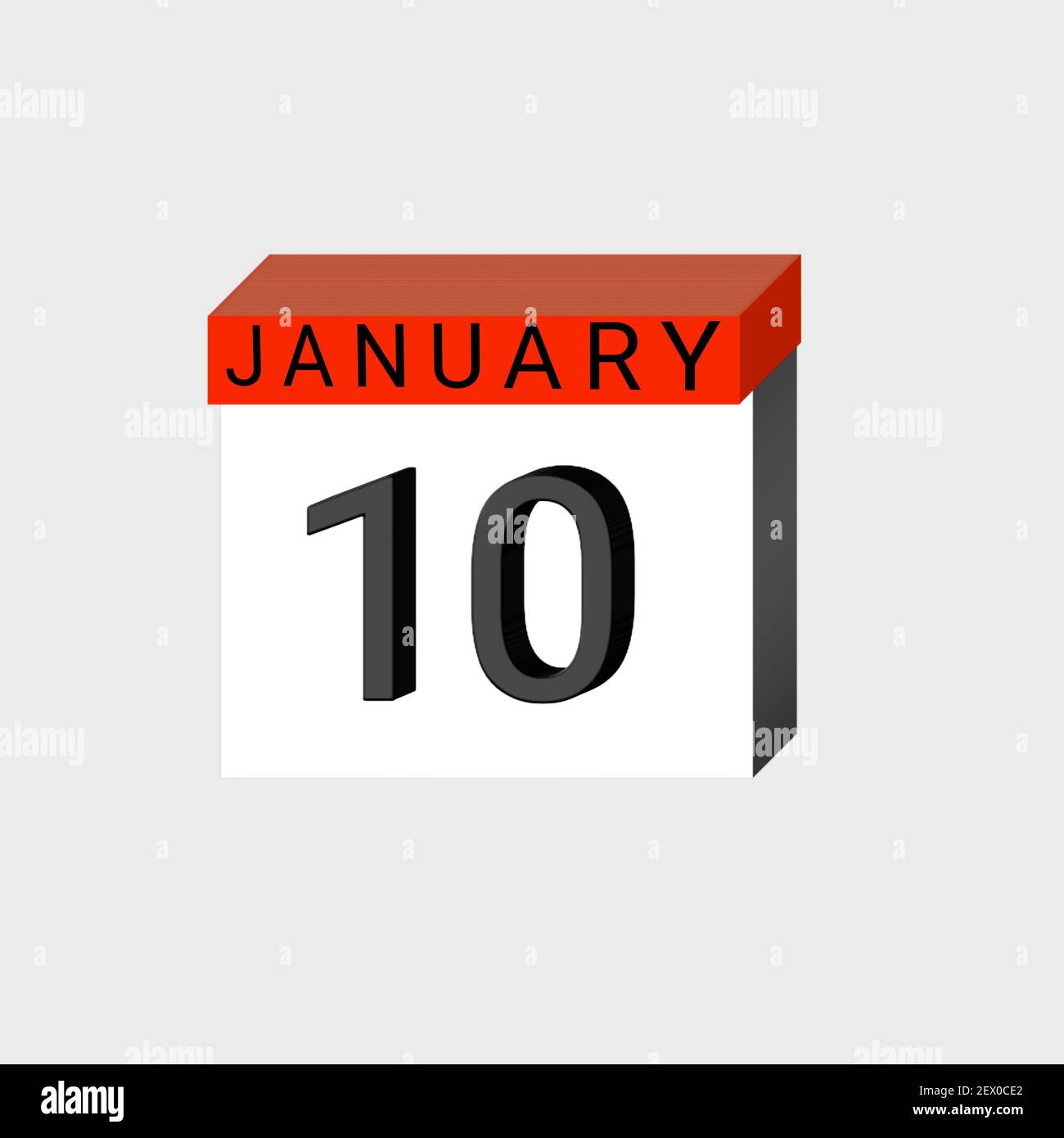 10 january calendar hi-res stock photography and images - Alamy