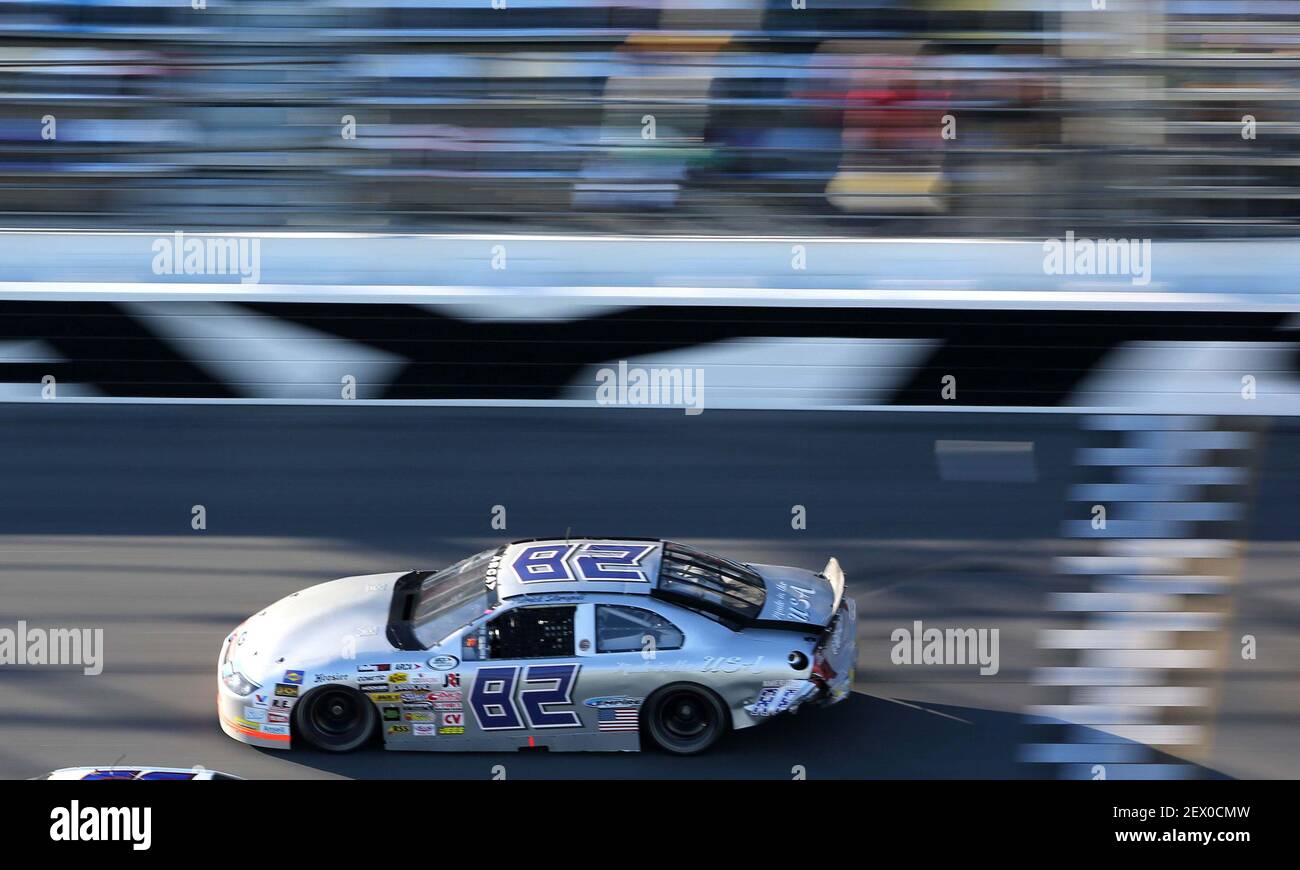 Patrick Staropoli races during the ARCA 200 race at Daytona ...