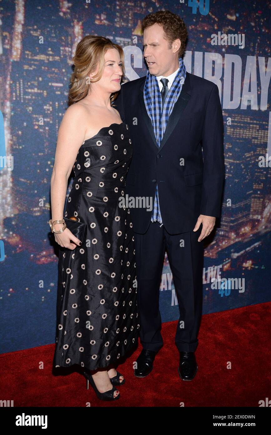 (L-R) Actress Ana Gasteyer and Will Ferrell attend the SNL 40th Anniversary Special at 30 ...
