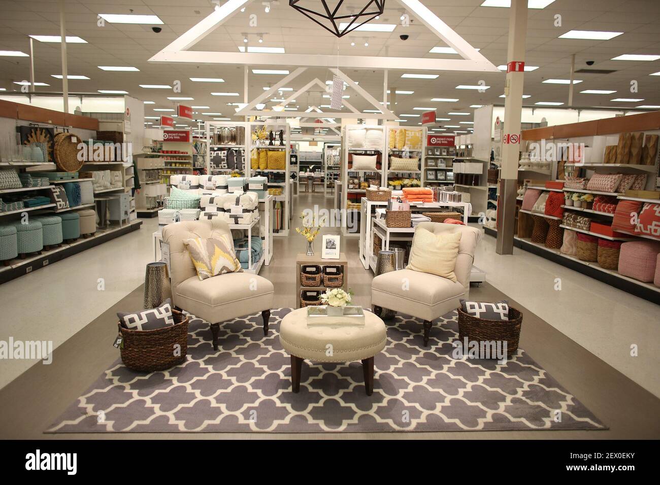 At the Quarry Target the home section has a more designed, open look ...