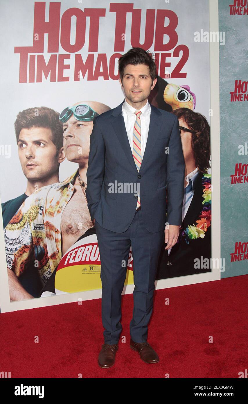 Adam Scott attends The Los Angeles Premiere of "Hot Tub Time Machine 2 ...