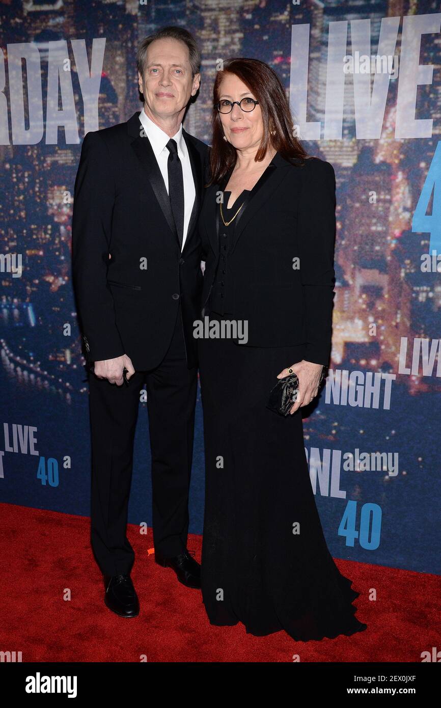 (L-R) Actor Steve Buscemi and Jo Andres attend the SNL 40th Anniversary ...