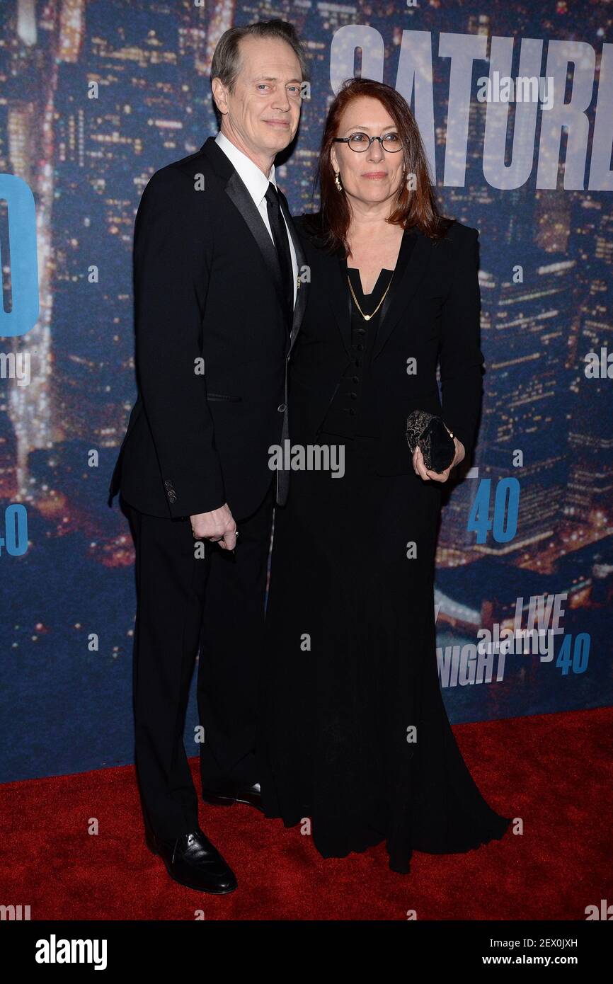 (L-R) Actor Steve Buscemi and Jo Andres attend the SNL 40th Anniversary ...