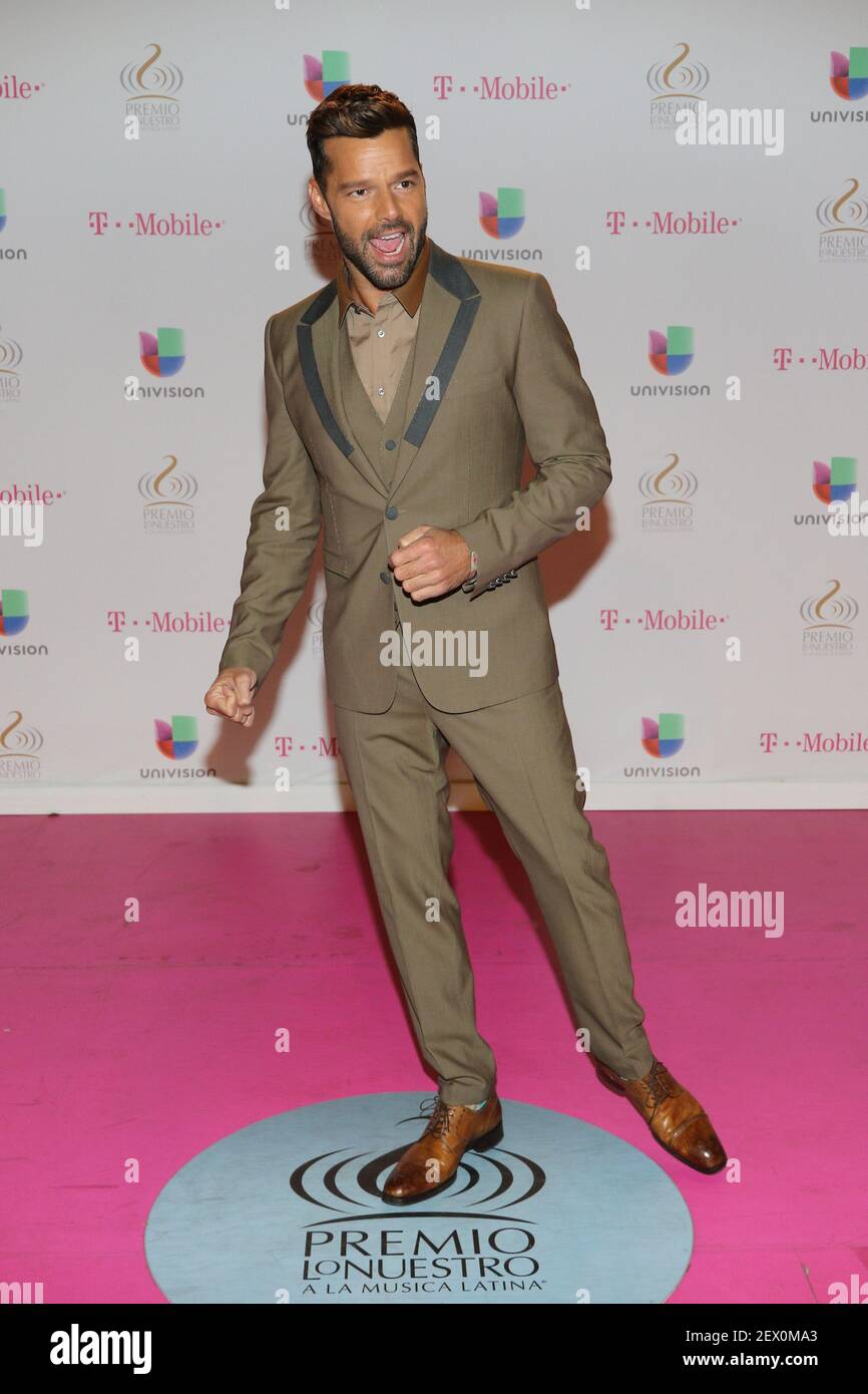 MIAMI, FL - FEBRUARY 19: Ricky Martin attends the 2015 Premios Lo ...