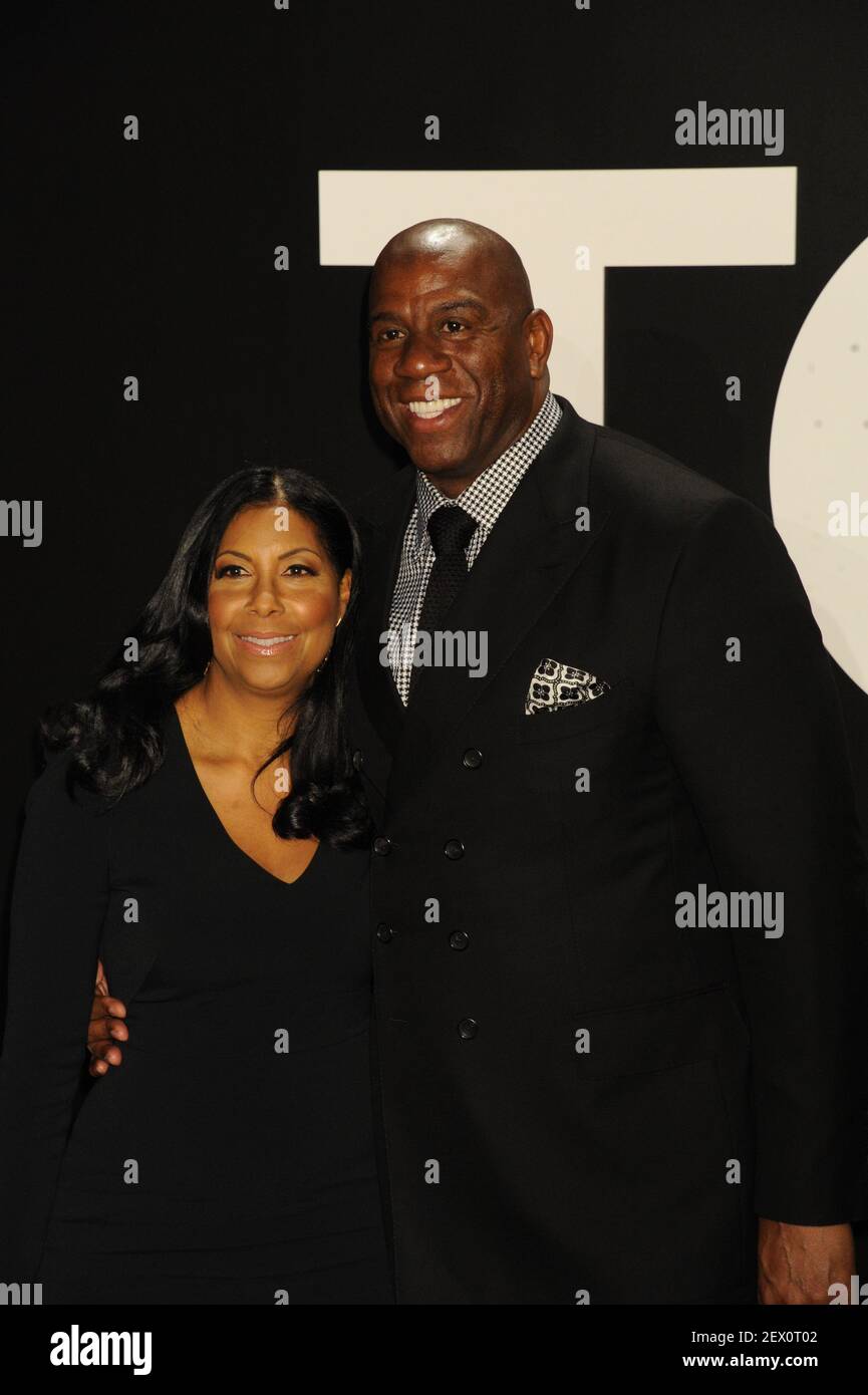 Earlitha 'Cookie' Kelly, Earvin 'Magic' Johnson at the Tom Ford Fall ...