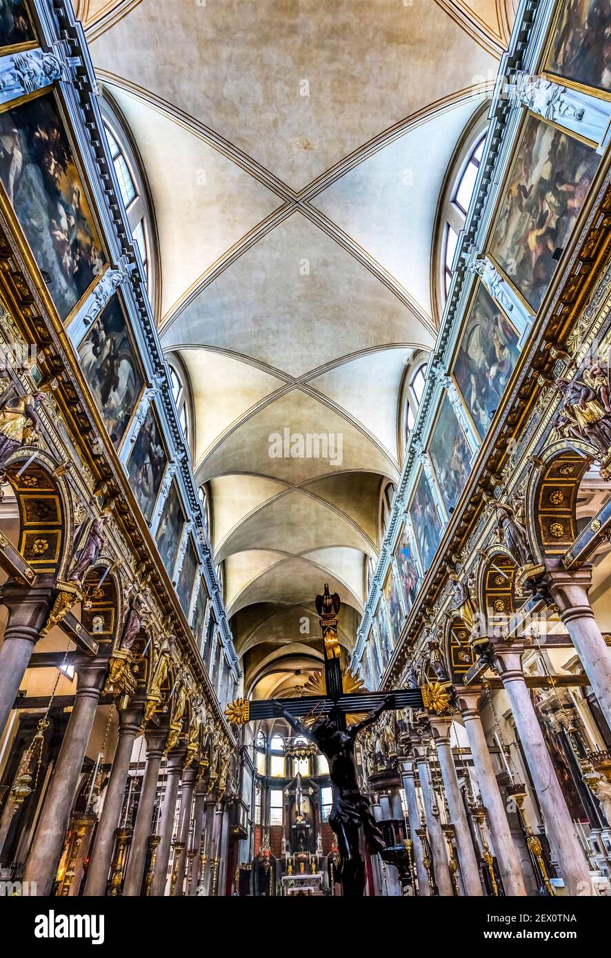 Colorful Crucifix Cross Basilica Church of San Sebastian Chiesa San ...