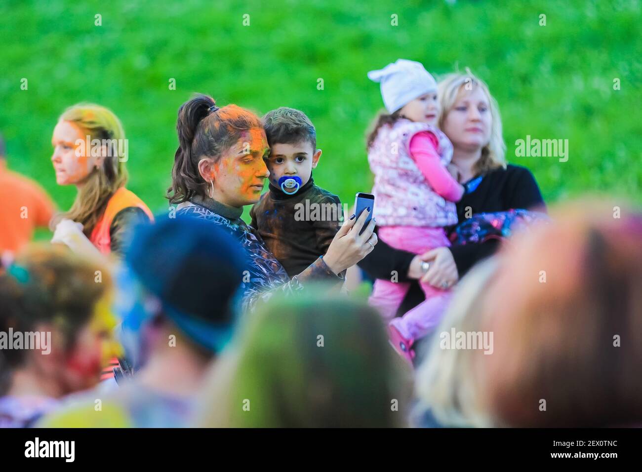 Children festival face paint hi-res stock photography and images - Alamy