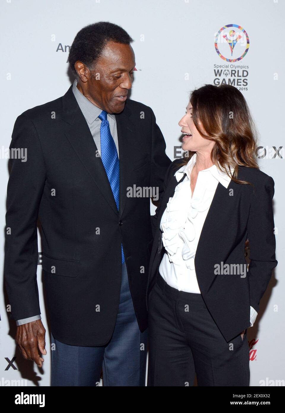 21 February 2015 - West Los Angeles, California - Rafer Johnson, Nadia ...