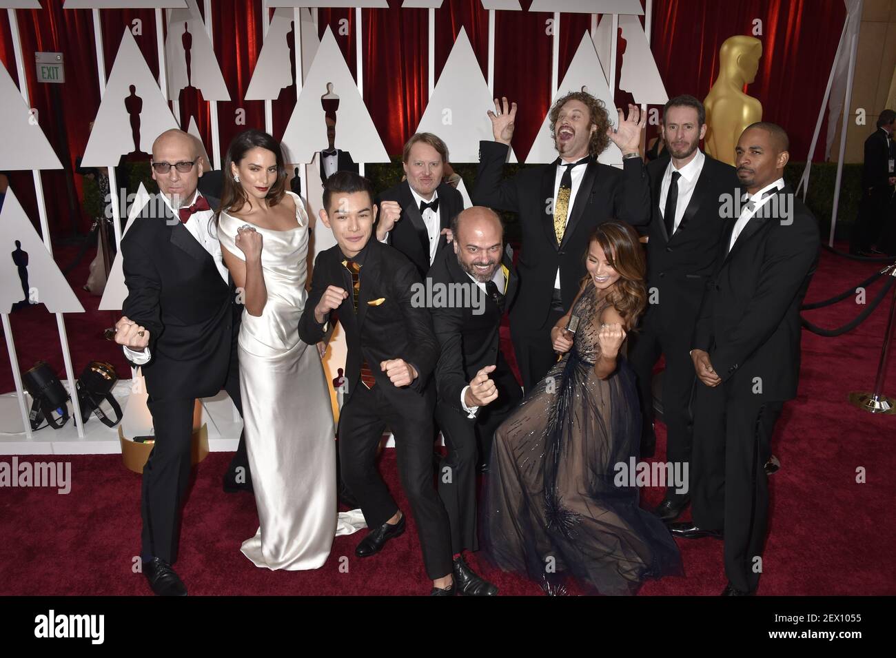 The cast of "Big Hero 6: Roy Conli, Genesis Rodriguez, Ryan Potter, Don ...