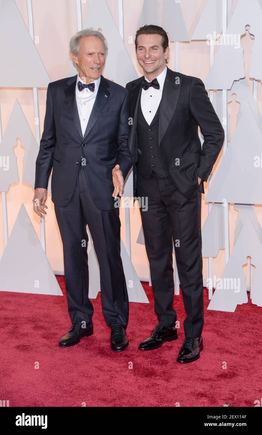 Best Actor Nominee Bradley Cooper and Clint Eastwood arrive at the 87th ...