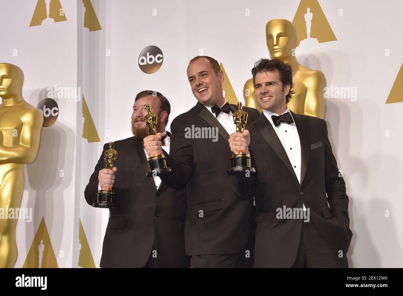 Ben Wilkins, Thomas Curley, Craig Mann attends the 87th Annual Academy ...