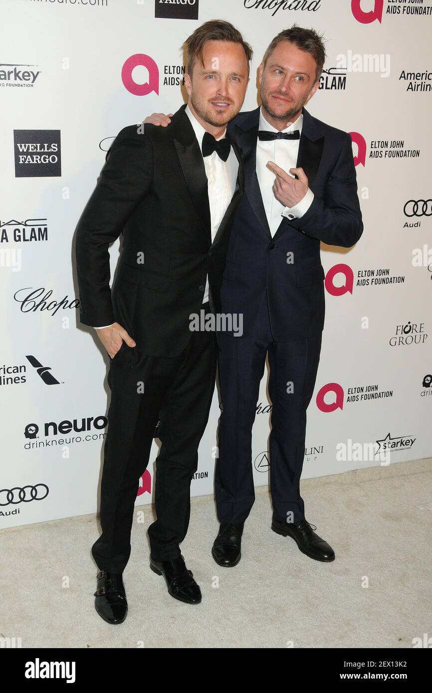22 February 2015 - West Hollywood, California - Aaron Paul, Chris ...