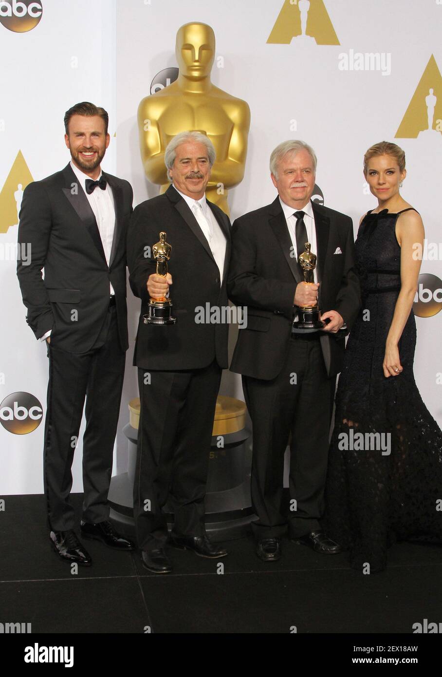 24 February 2015 - West Hollywood, California - Chris Evans, Alan ...