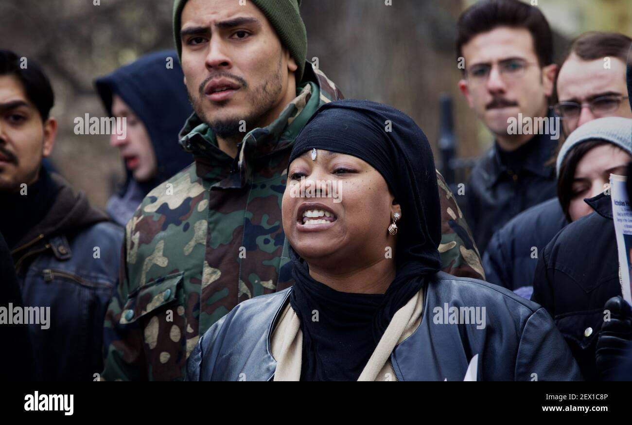Safety Beyond Policing campaign rally outside City Hall in New York ...