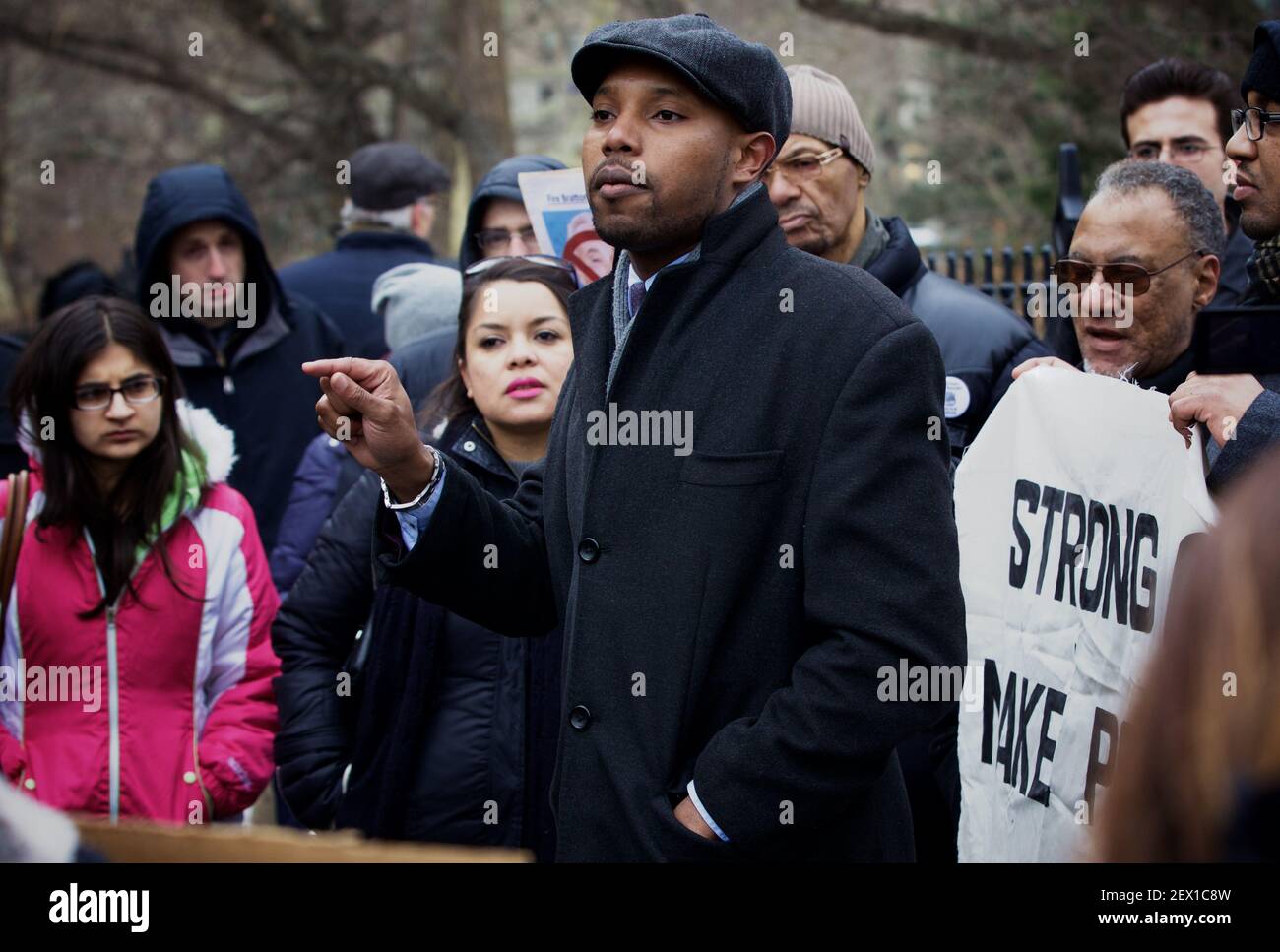 Safety Beyond Policing campaign rally outside City Hall in New York ...