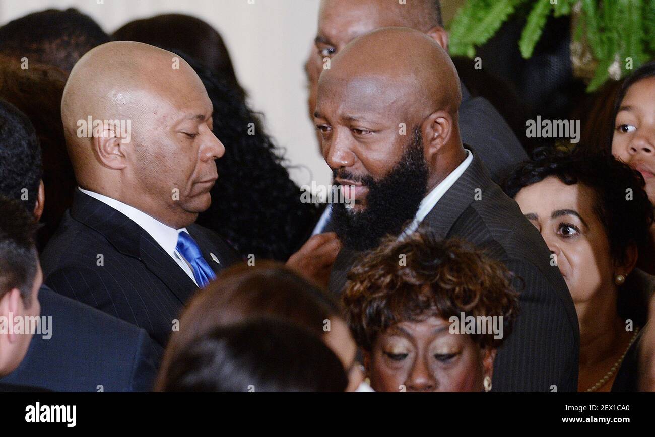 Tracy Martin, the father of Trayvon Martin attends a reception ...