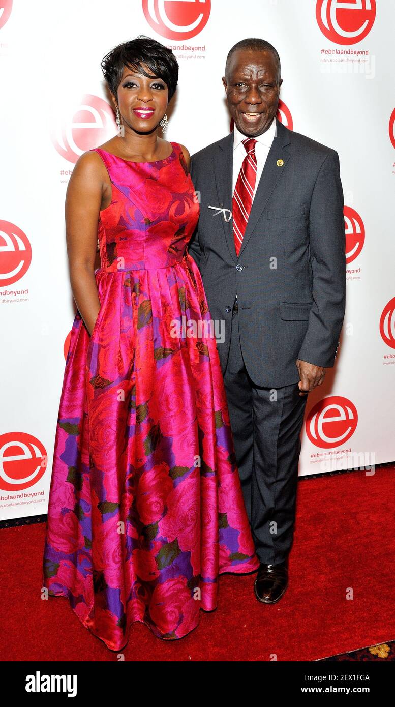 L-R: Cheryl Wills, Sidique Wai at the Ebola and Beyond Concert, in New ...