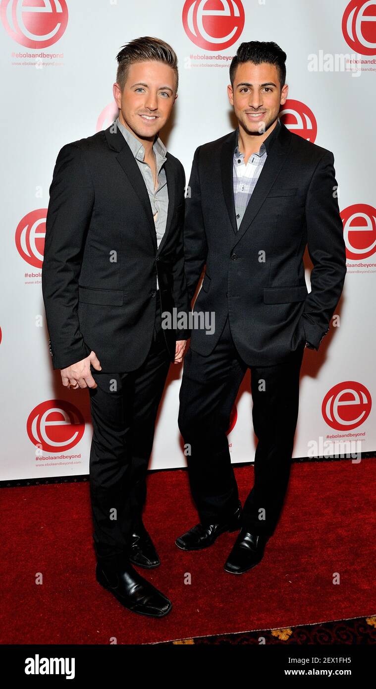 L-R: Billy Gilman, Chris Meyer at the Ebola and Beyond Concert, in New ...