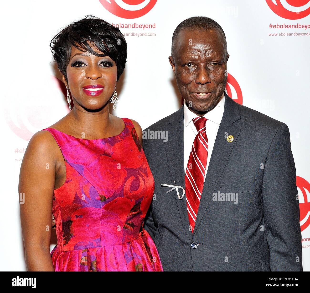 L-R: Cheryl Wills, Sidique Wai at the Ebola and Beyond Concert, in New ...