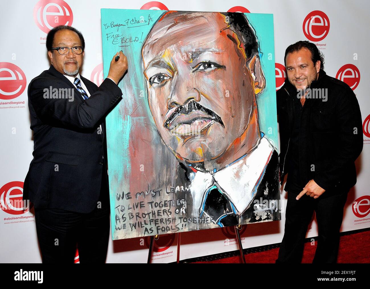 L-R: Dr. Benjamin Chavis Jr., David Banegas at the Ebola and Beyond ...