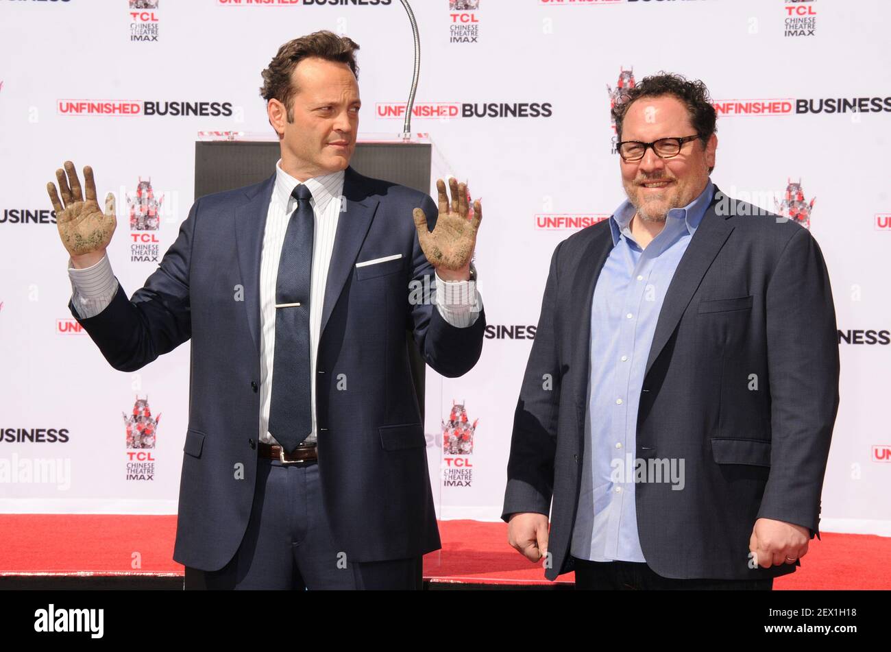 4 March 2015 - Hollywood, California - Vince Vaughn, Jon Favreau. Vince ...