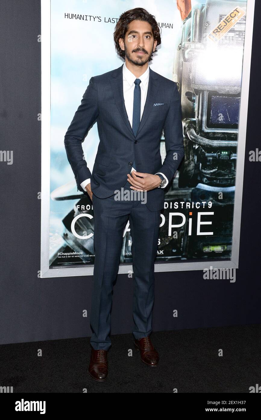 Actor Dev Patel attends the "Chappie" New York Premiere at the AMC ...