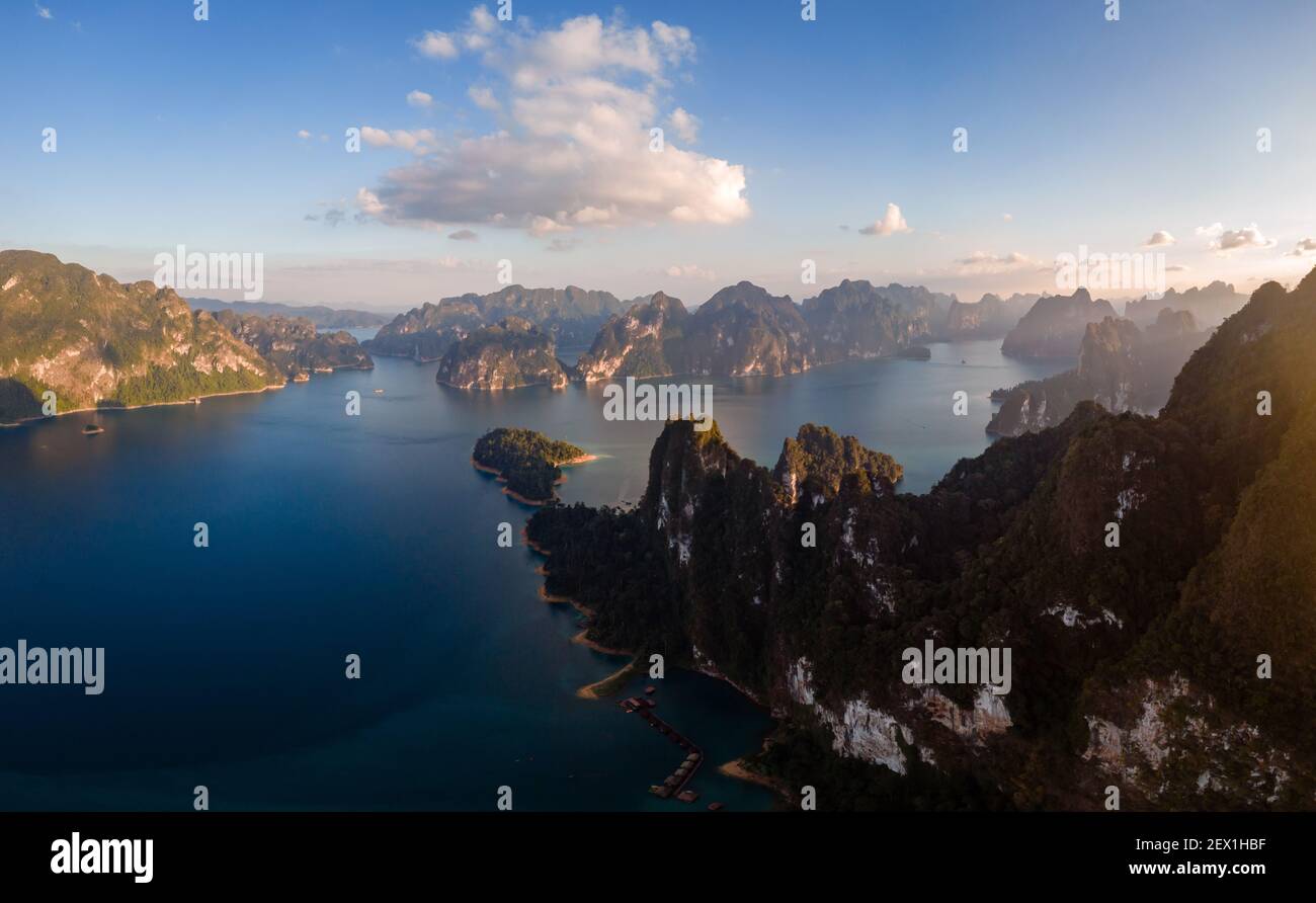 Khao Sok Thailand, Scenic mountains on the lake in Khao Sok National ...