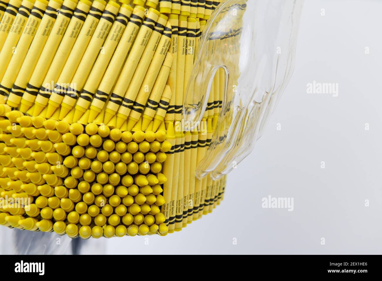 Nanette Lepore's "unmellow yellow" Crayola sculpture for Bloomingdale's ...