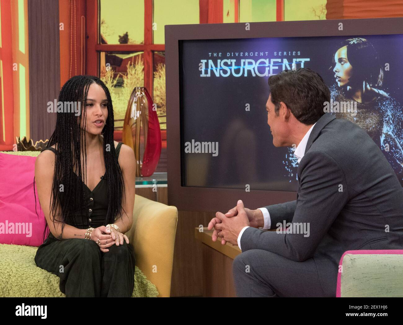 MIAMI-FLORIDA, MARCH 5: Actress Zoe Kravitz and Johnny Lozada are seen ...