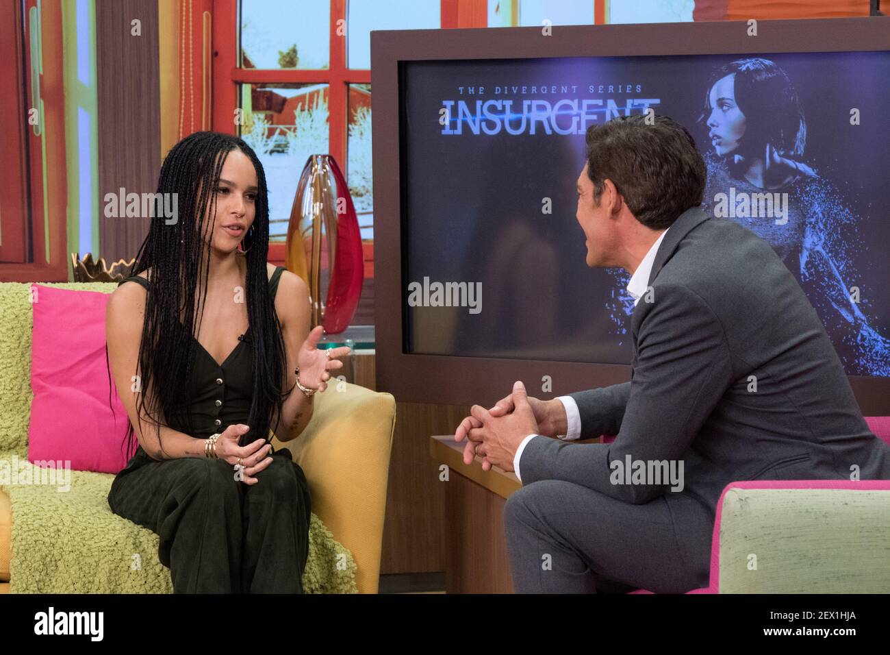 MIAMI-FLORIDA, MARCH 5: Actress Zoe Kravitz and Johnny Lozada are seen ...