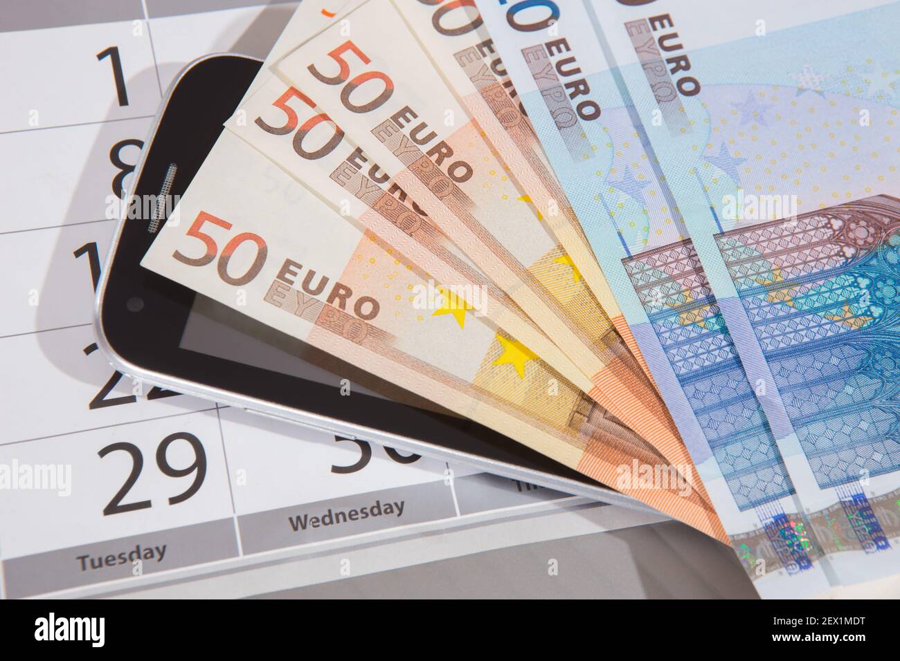 Calendar euro hi-res stock photography and images - Alamy