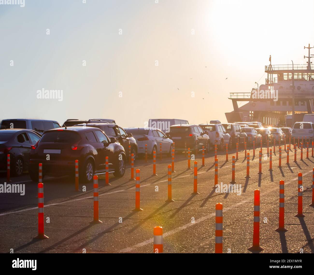 Queue markings hi-res stock photography and images - Alamy