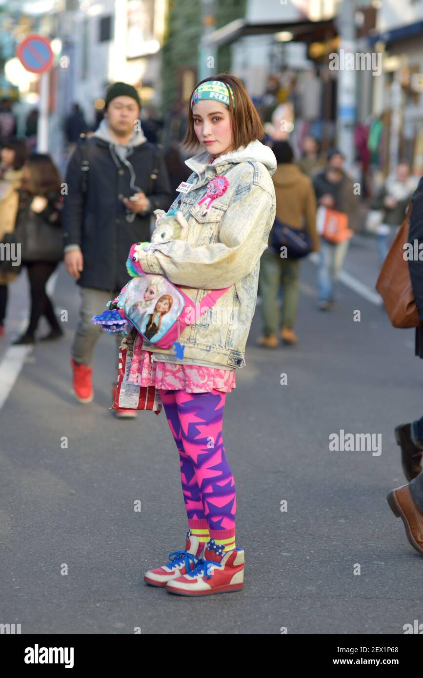 Street Fashion in Tokyo, Japan on 15th February, 2015. (Photo by Top ...