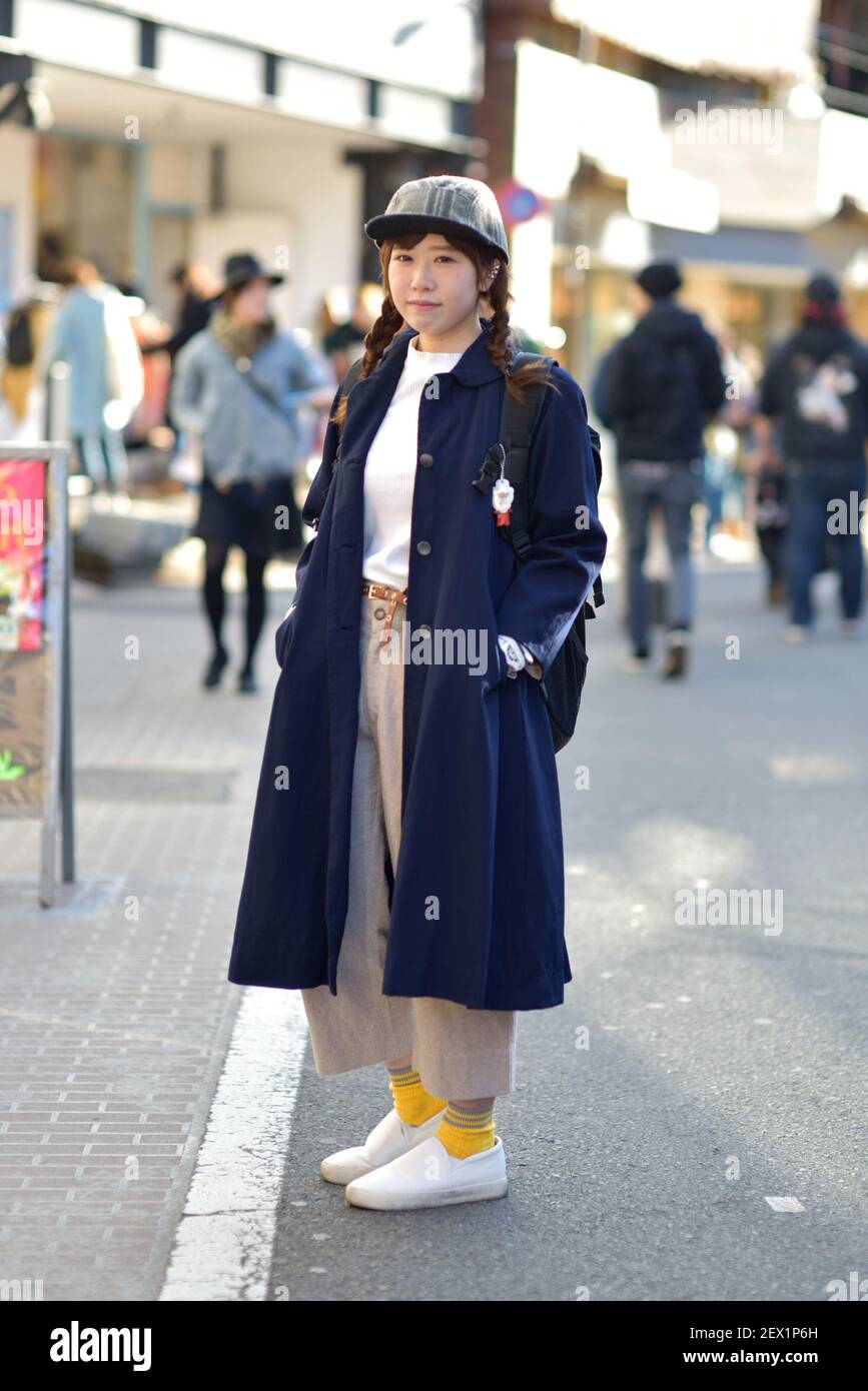 Street Fashion in Tokyo, Japan on 15th February, 2015. (Photo by Top ...