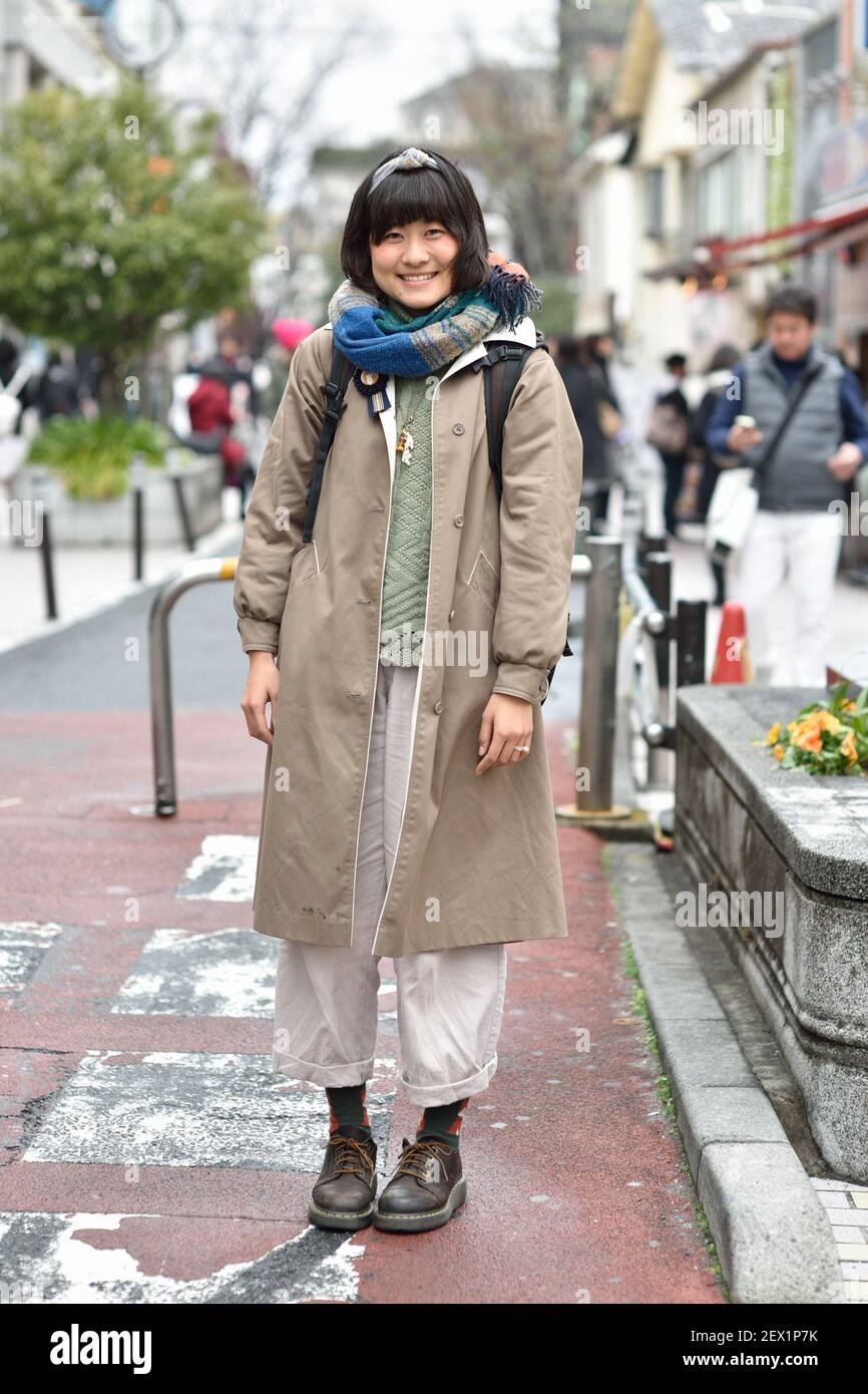 Street Fashion in Tokyo, Japan on 15th February, 2015. (Photo by Top ...