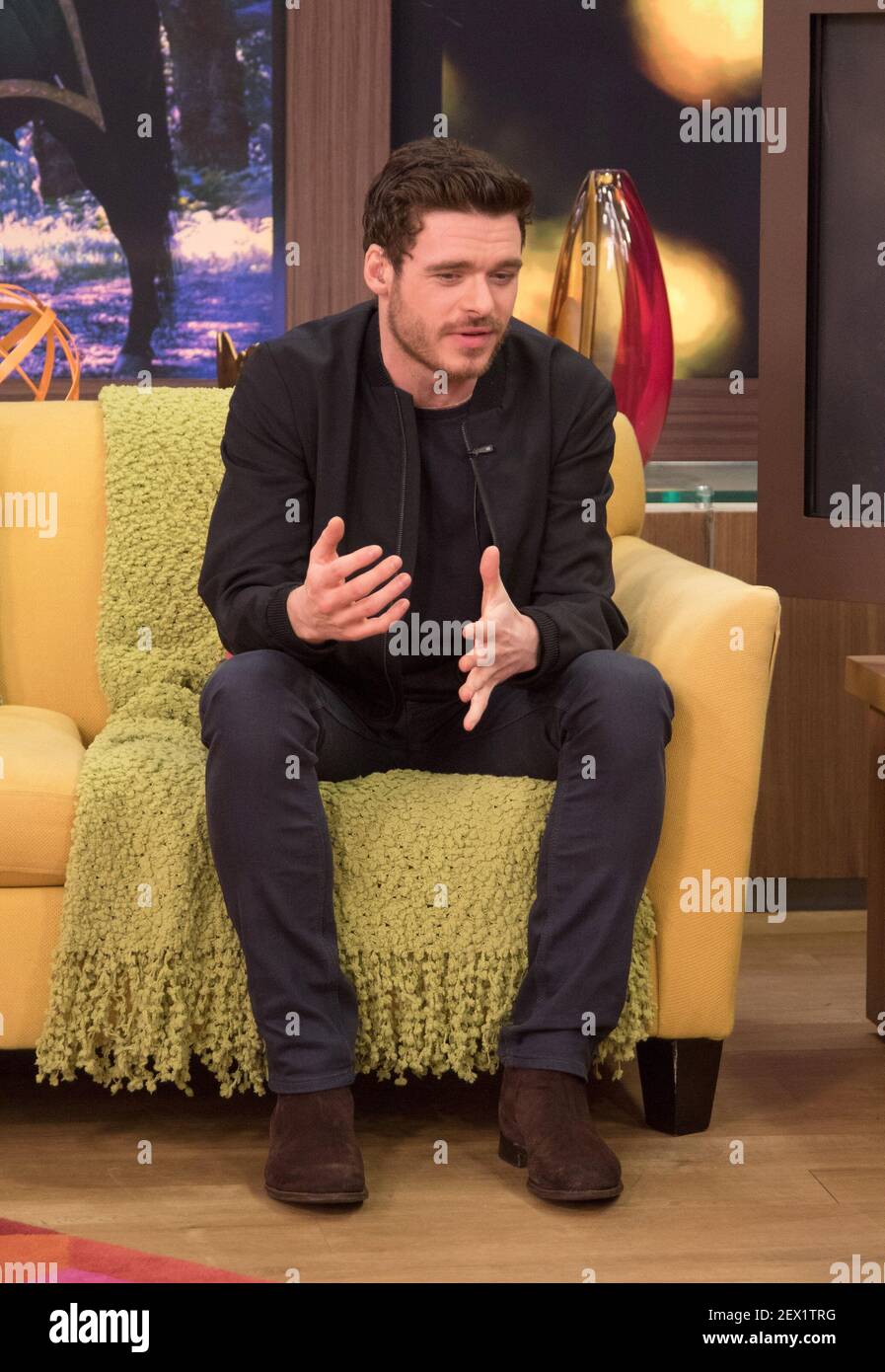 MIAMI-FLORIDA, MARCH 12: Actor Richard Madden is seen during Despierta ...
