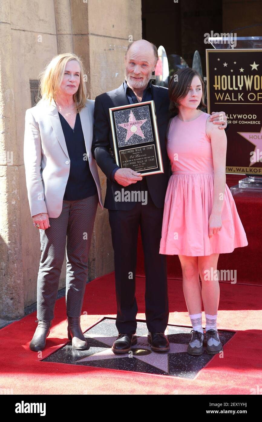 13 March 2015 - Hollywood, California - Amy Madigan, Ed Harris, Lily ...